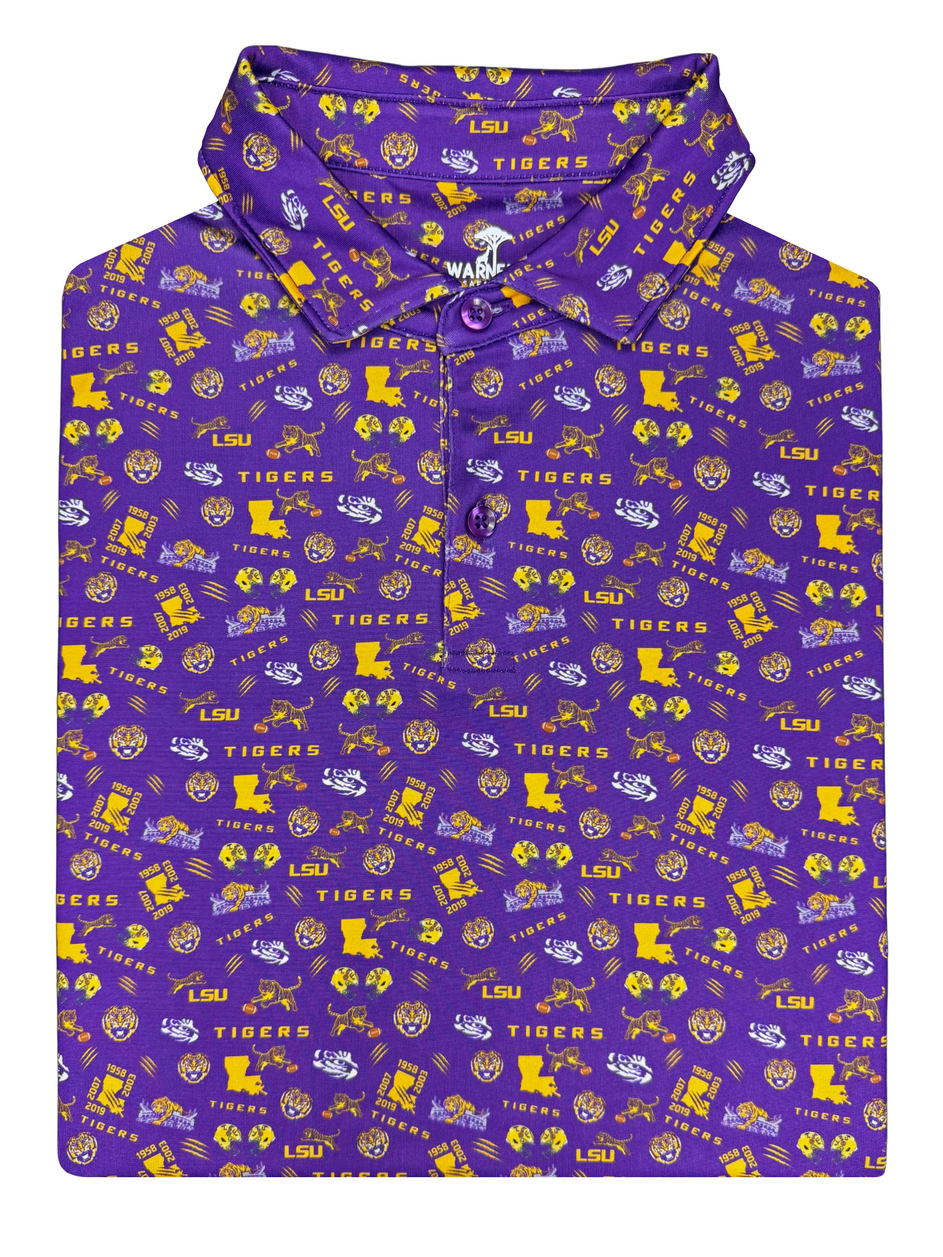 LSU Tiger Polos | Warner Safari