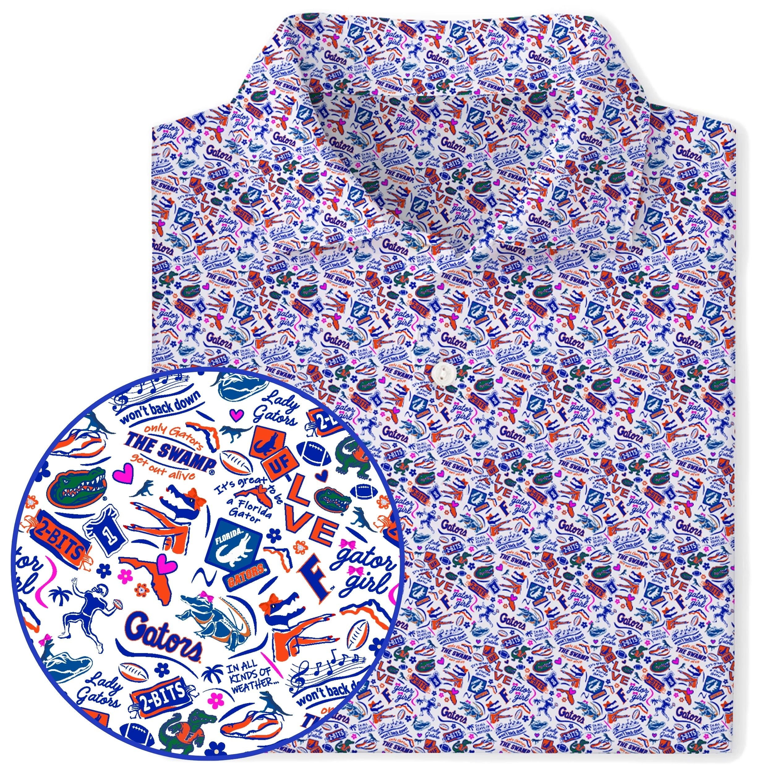 The UF Ladies Gator Gameday Print Polo – Warner Safari